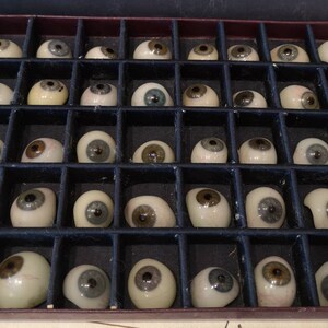 Medical Antiques Antique Glass Eyes Real Glass Eyes Antique Eyes ...