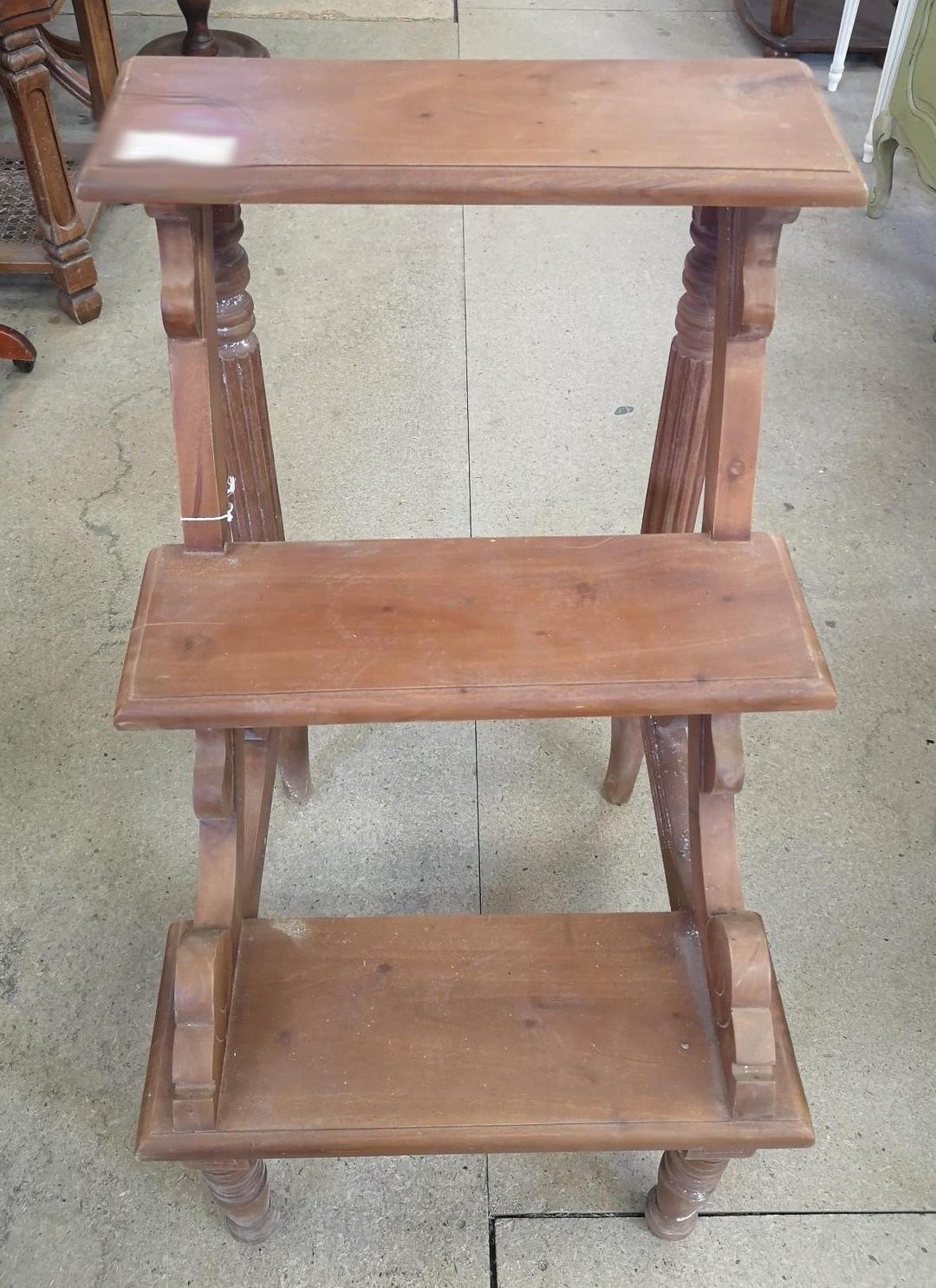 Wooden Library Steps Library Stairs Library Ladder Stepladder Bed Steps ...