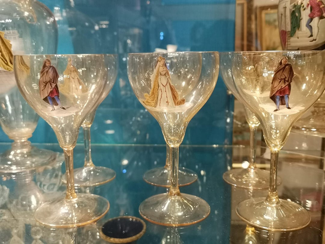 Water Crystal Glasses Set of 12 Wine Glasses Juice Glasses Royal Decor ...