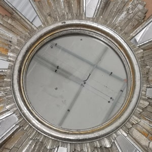 Silver Mirror Sun Mirror Sunshine Mirror Starburst Mirror Sunburst ...