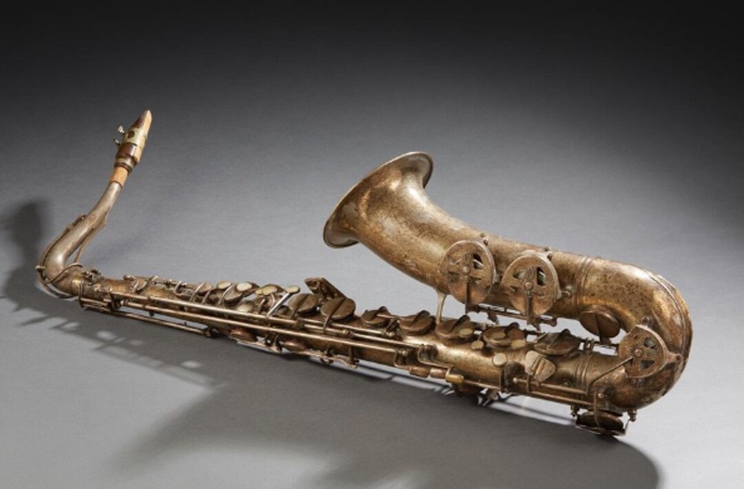 Klassische französische Vintage Saxophon Tenor Sax Jazz signiert ...