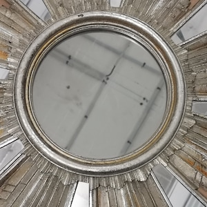 Silver Mirror Sun Mirror Sunshine Mirror Starburst Mirror Sunburst ...