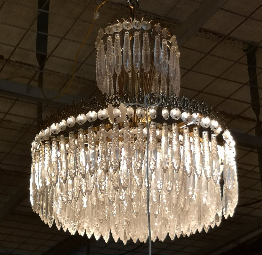 Cascade Chandelier Lighting Crystal Chandelier Light Gold Chandelier ...