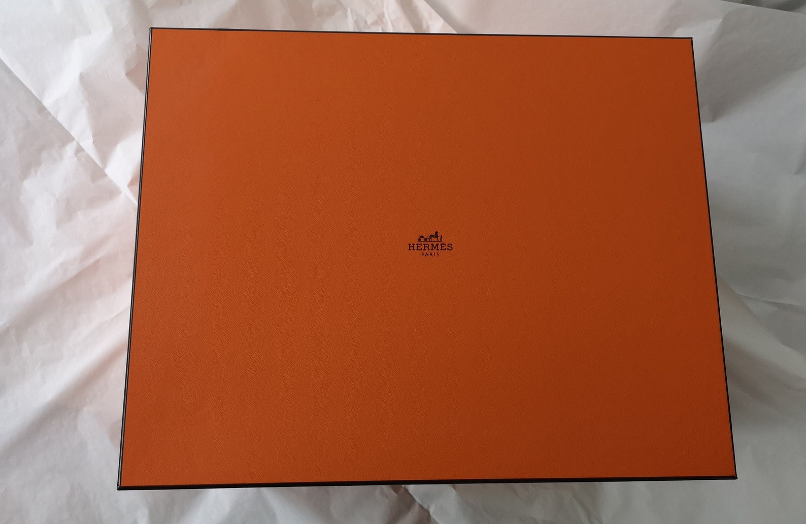 Large Rectangular Hermes Box Flat Box Hermes Storage Box Hermes Orange ...