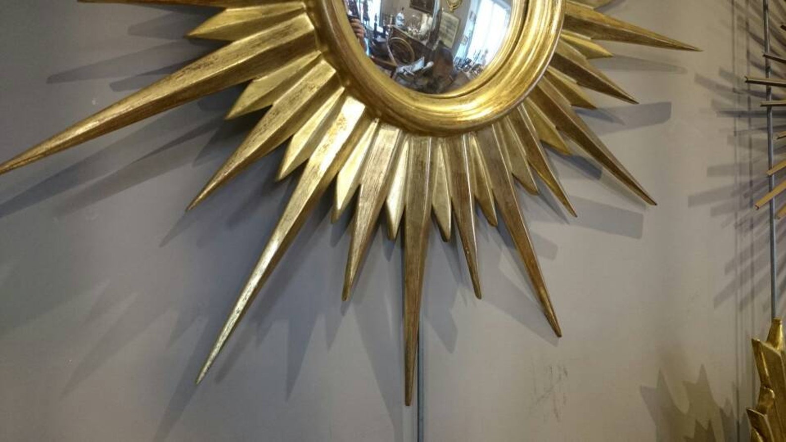 Gold Sunburst Mirror Antique Sunburst Mirror Vintage Sunburst - Etsy