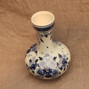 Vintage Delft Blue and White Vase Delft Dutch Flower Vase Blue Flowers ...
