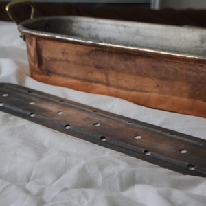 Copper Fish Kettle French Copper Poacher Professional Quality Planter ...