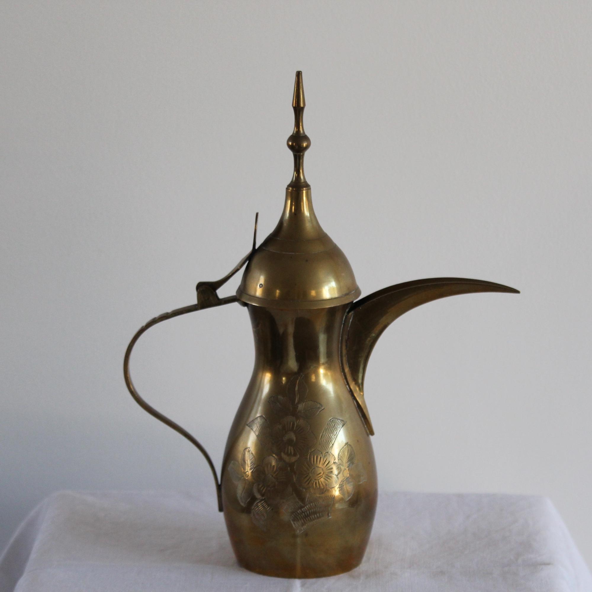 Gulf Dallah Coffee Maker Arabic Dallah Coffeepot Gold Coffee Pot Dallah ...