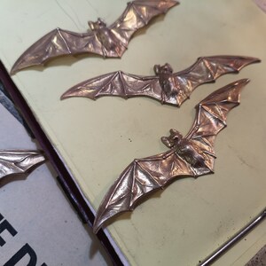 Metal Bat Halloween Decor Gold Bat Decor Bat Silhouette Bat Figurine ...