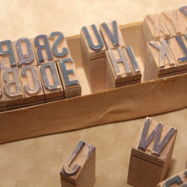 Wooden Alphabet Stamps - Etsy