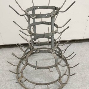 French Vintage Bottle Rack Bottle Dryer Mug Rack Cup Rack Rustic ...