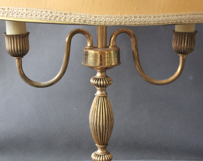 2 1930s Vintage Brass French Style Cinderella Hanging Light Fixtures ...