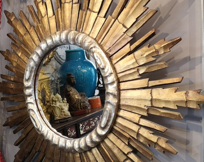 Gold Mirror Wall Decor Sun Mirror Sunburst Sunshine Entryway - Etsy