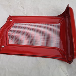 French Vintage Red Enamel Kitchen Utensil Holder Red Ladle Rack ...