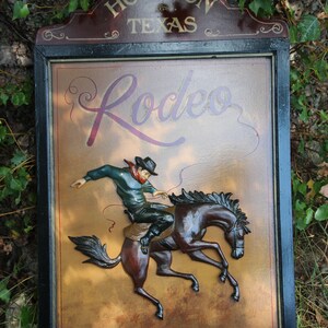 Rodeo Wall Art Cowboy Wall Art Houston Texas Horse Decor Horse | Etsy