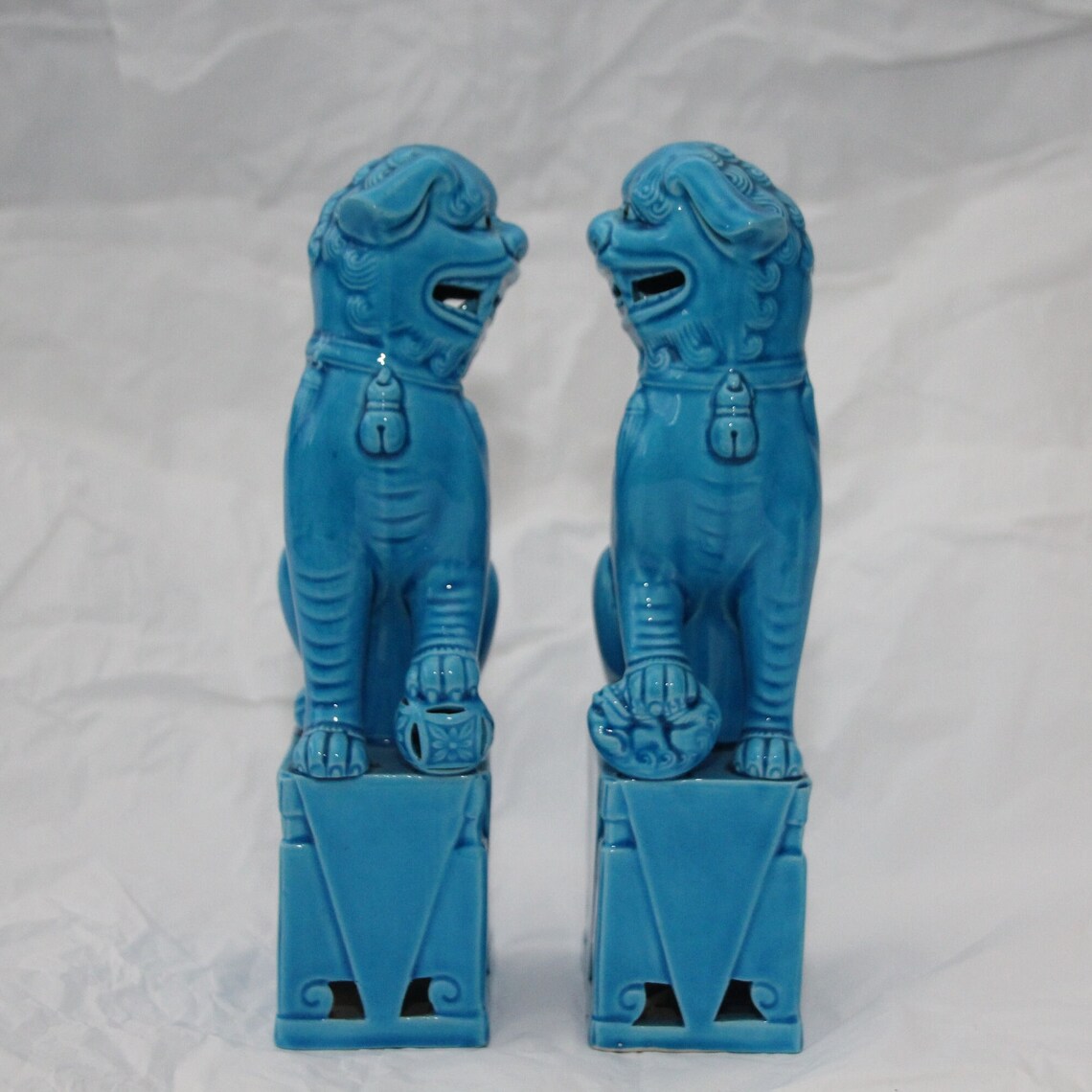 Large Chinese Foo Dog Statue Turquoise Dog Gift Dog Figurine - Etsy