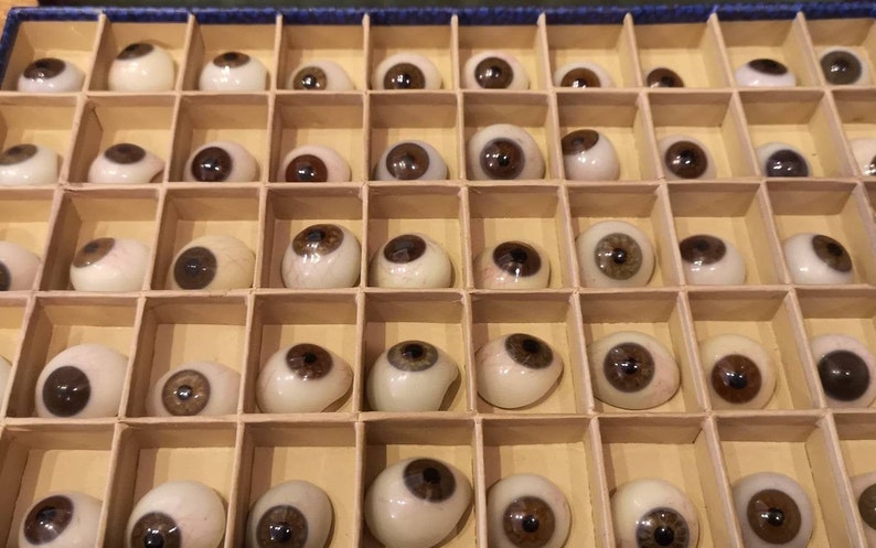 Medical Antique Glass Eyes Real Glass Eyes Prosthetic Human Eyes Glass ...