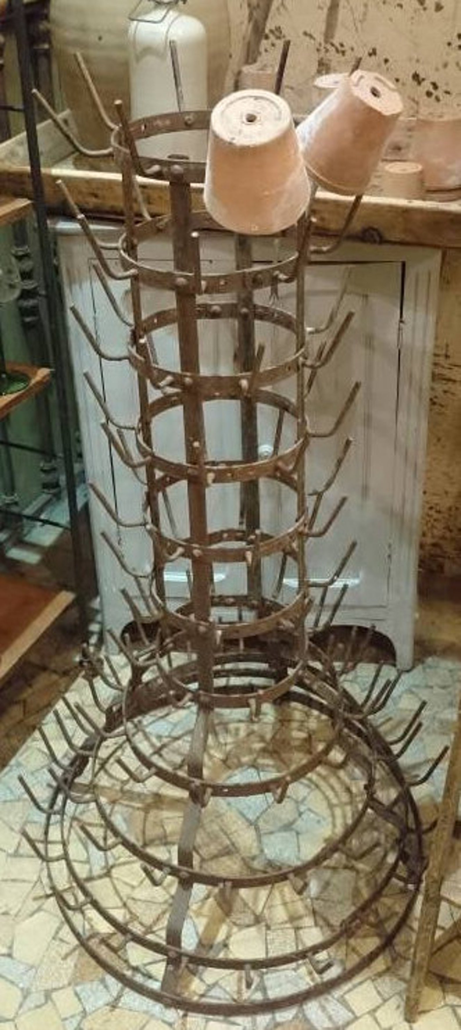 French vintage bottle rack Bottle dryer Mug rack Cup rack | Etsy