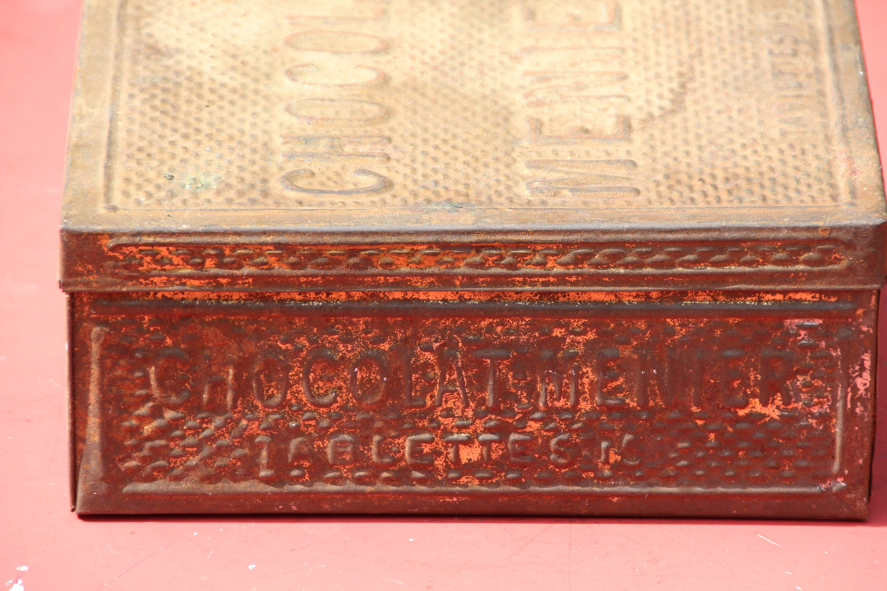 Vintage France Tin Metal Biscuits Box Candies Chocolate Box - Etsy