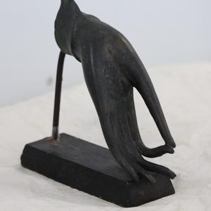 Black Hand Desk Decor Hand Figurine Hand Sculpture Black Hand Bronze ...