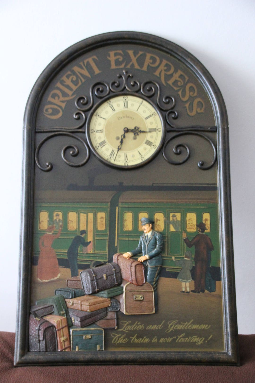 Orient Express Sign Wall Decor Train Station Clock Travel Wall Art ...