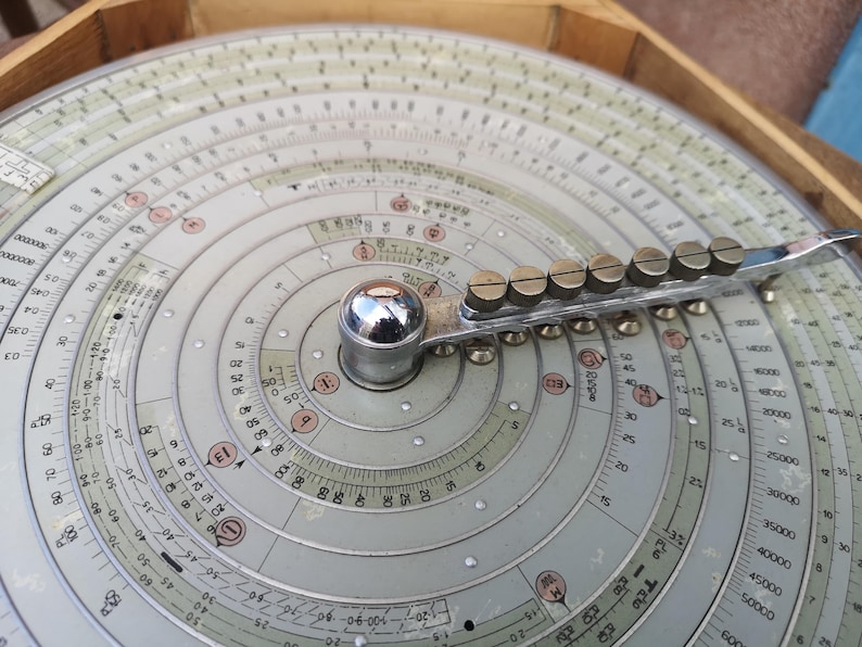 Antique Mechanical Calculator Office Desk Decor Calculation Tool ...