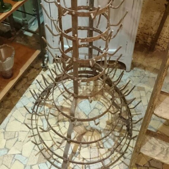 French vintage bottle rack Bottle dryer Mug rack Cup rack | Etsy