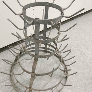 French Vintage Bottle Rack Bottle Dryer Mug Rack Cup Rack Rustic ...