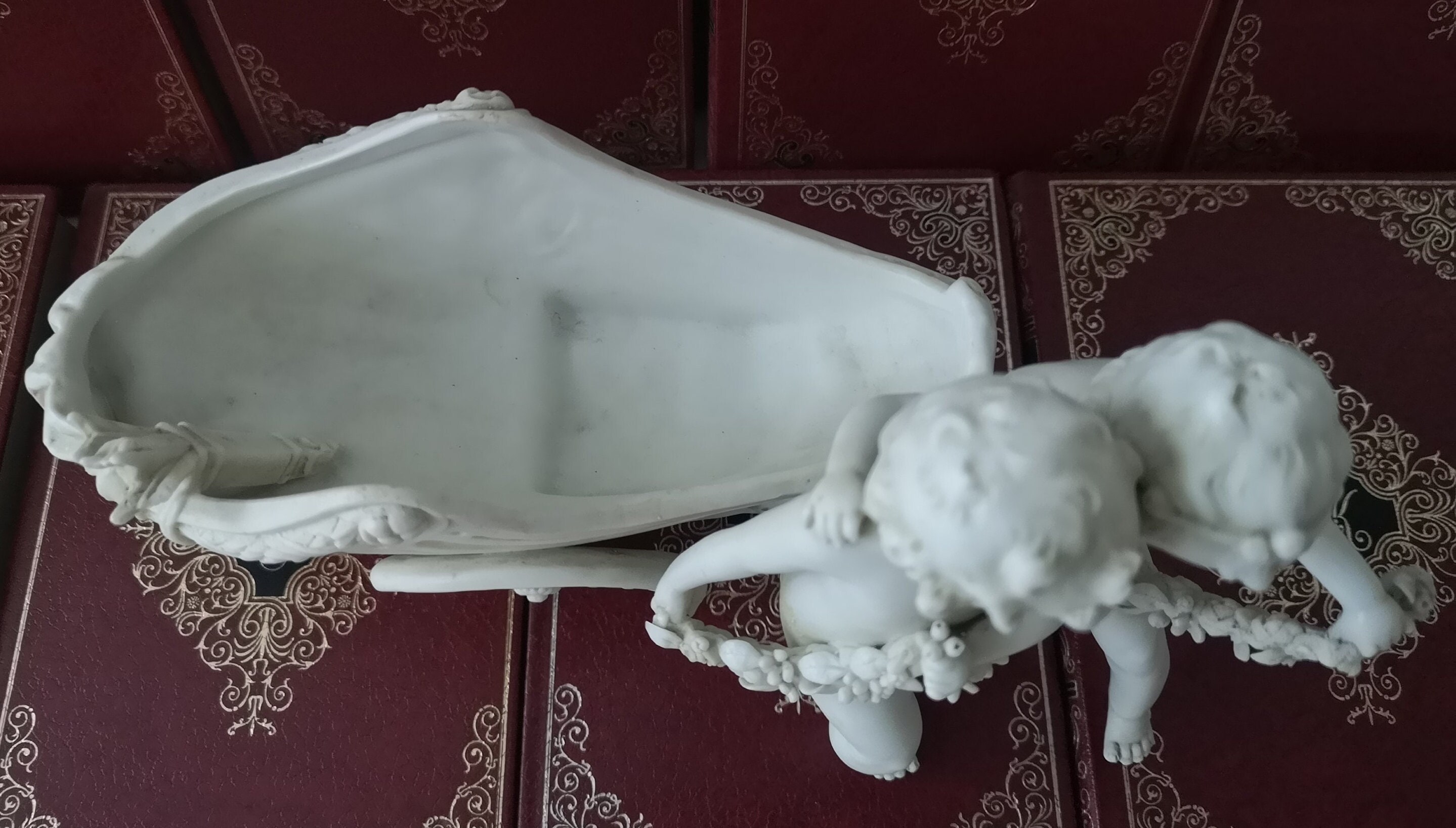 Biscuit Porcelain Group Children Kids Baby Babies Statue Sculpture Art ...