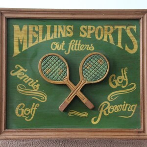 Tennis Sign Antique Tennis Art Tennis Wall Art Tennis Signboard Tennis ...