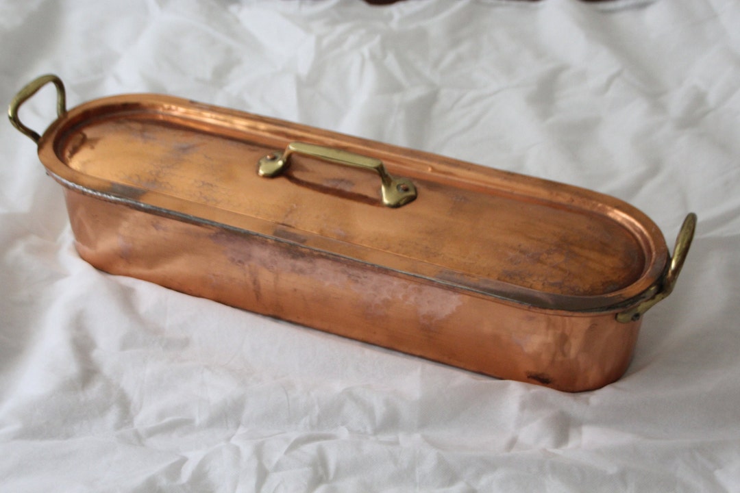 Copper Fish Kettle French Copper Poacher Professional Quality Planter ...