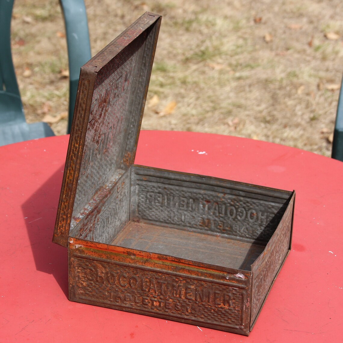 Vintage France Tin Metal Biscuits Box Candies Chocolate Box - Etsy
