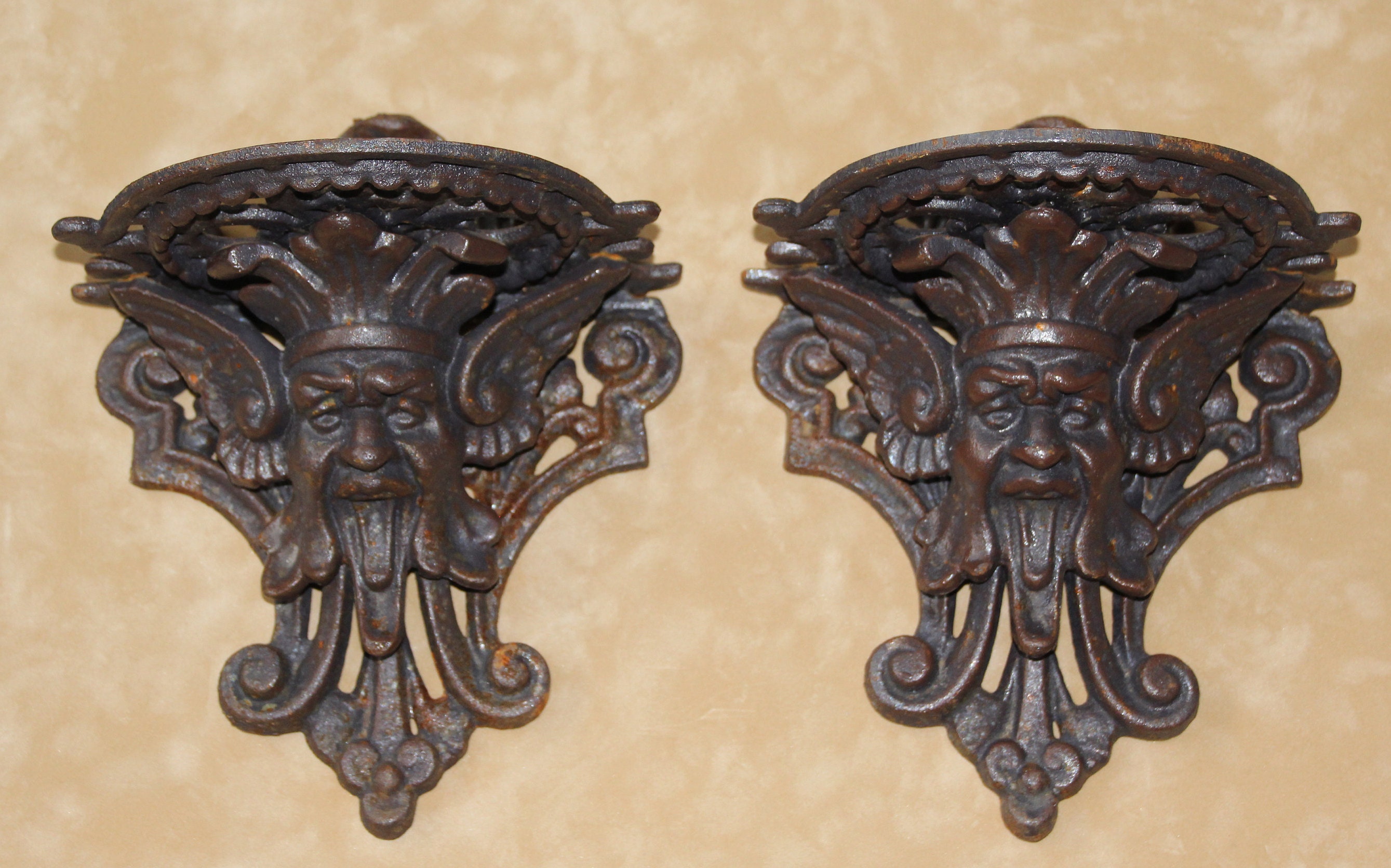 Gothic Wall Decor Satyr Demon Devil Satan Gargoyle Wall Art Shelf - Etsy