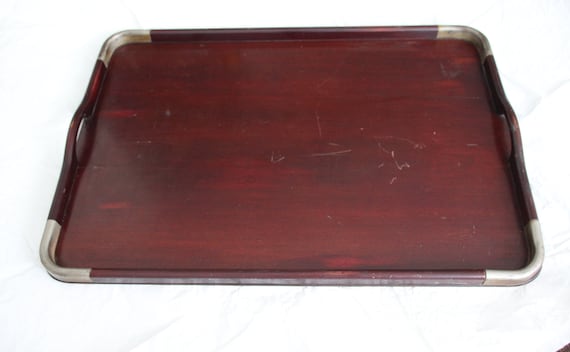 Vintage Mahogany Wood Trays