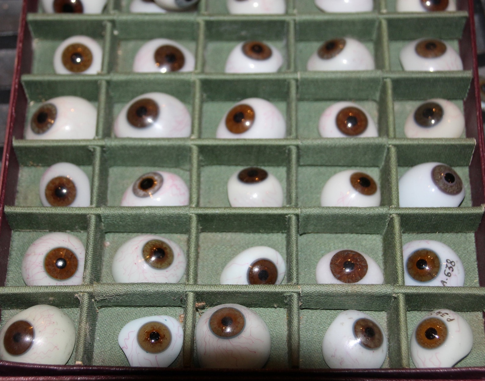 Vintage Glass Eye Vintage Prosthetic Human Glass Eyes Realistic Human ...