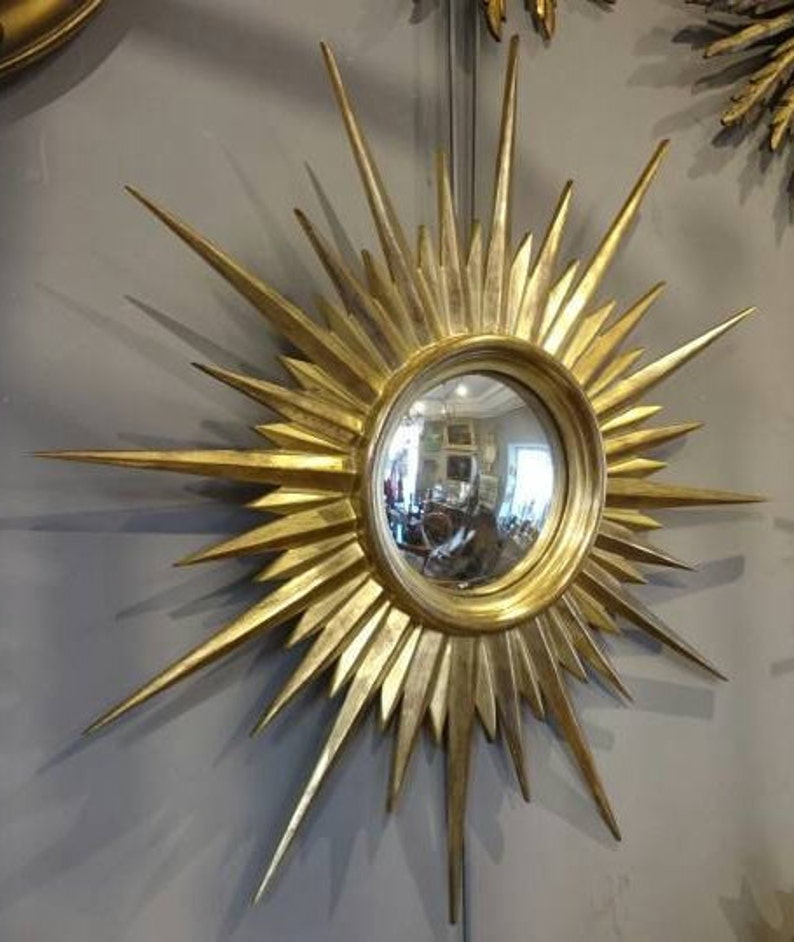 Gold Sunburst Mirror Antique Sunburst Mirror Vintage Sunburst - Etsy