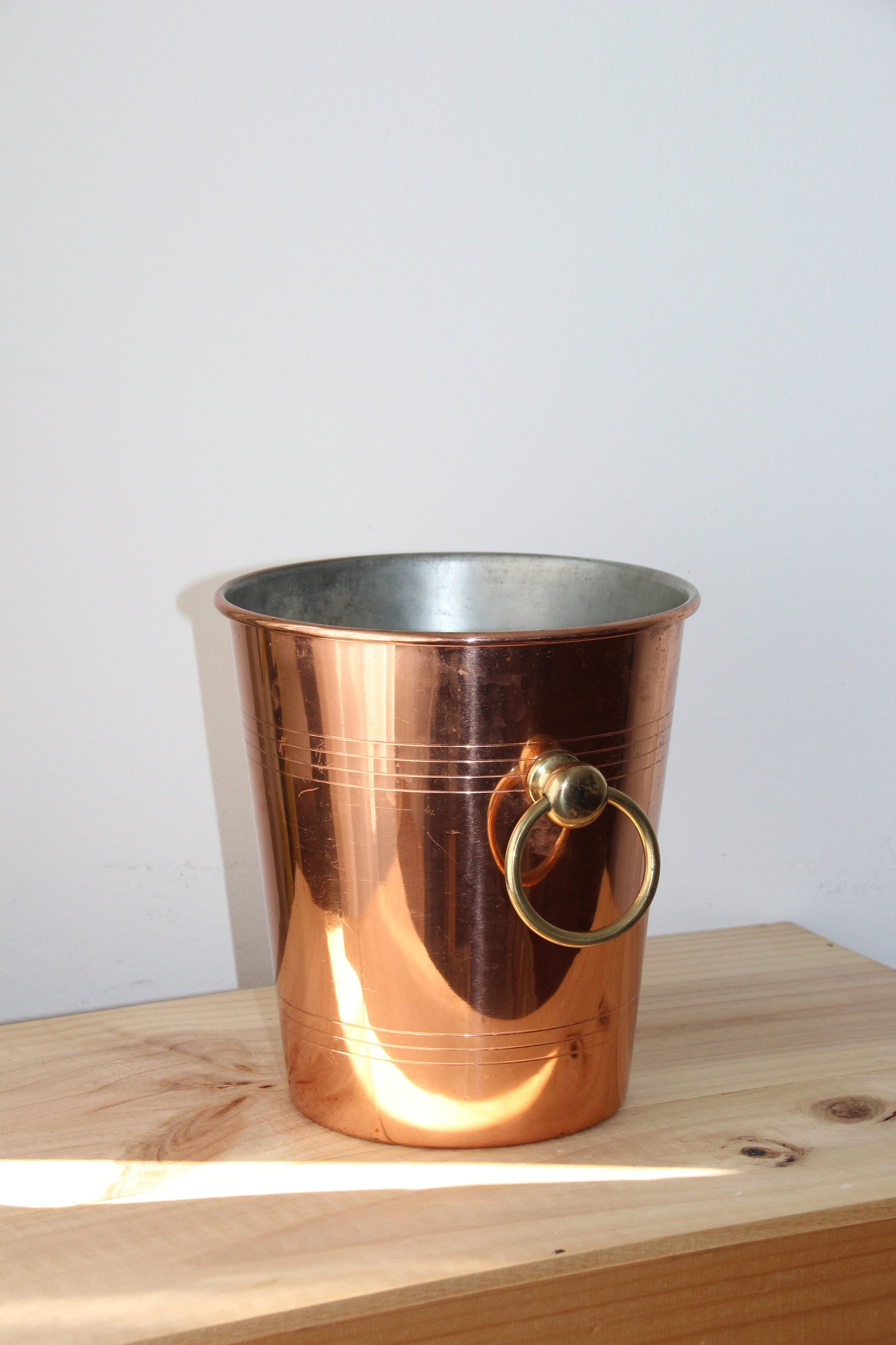 Champagne Bucket Champaign Ice Wine Bottle Cooler Copper Vase Holiday ...