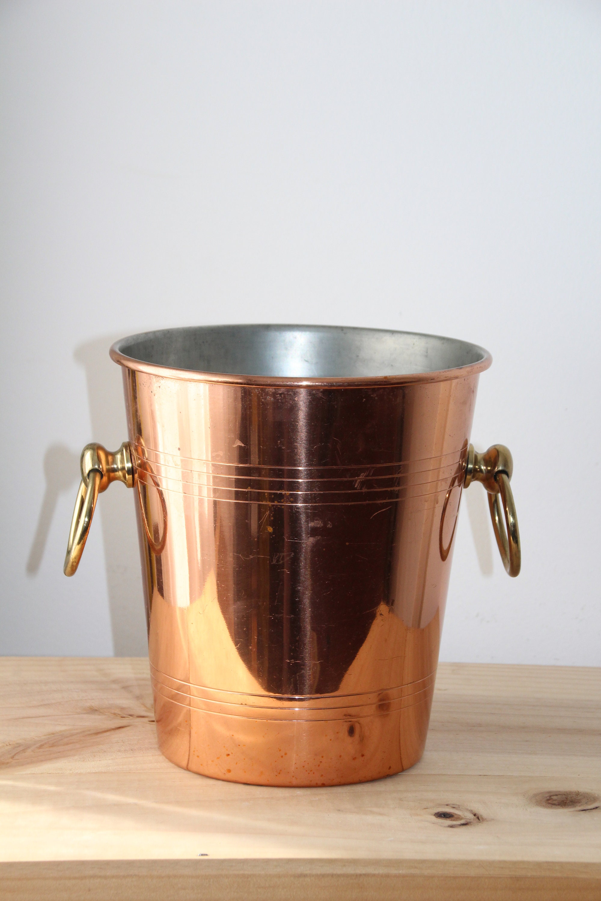 Champagne Bucket Champaign Ice Wine Bottle Cooler Copper Vase Holiday ...