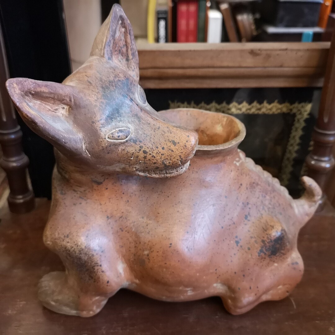 Chupacabra Ceramic Vase Dog Figurine Popular Art Latin America Decor ...