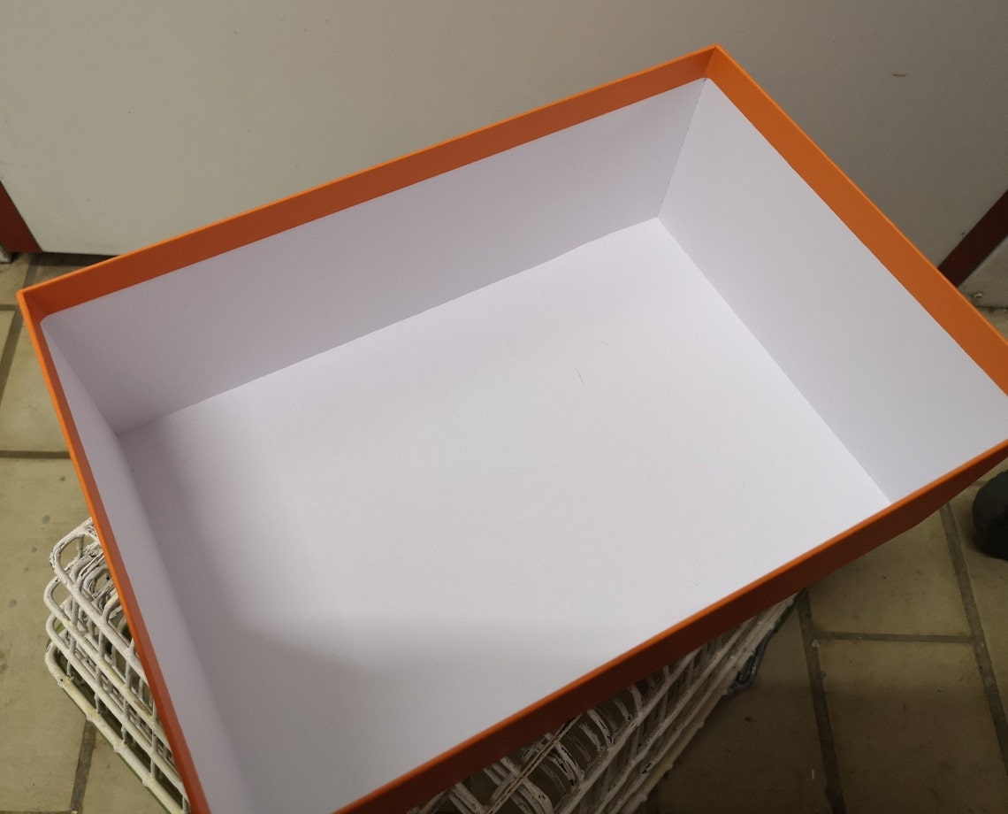 Hermes Shoes Box Orange Gift Box Storage Organization Fashion | Etsy