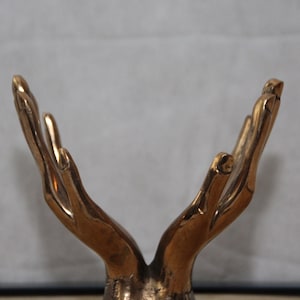 Bronze Two Hands Sculpture Gold Hands Golden Hand Award Gold ...