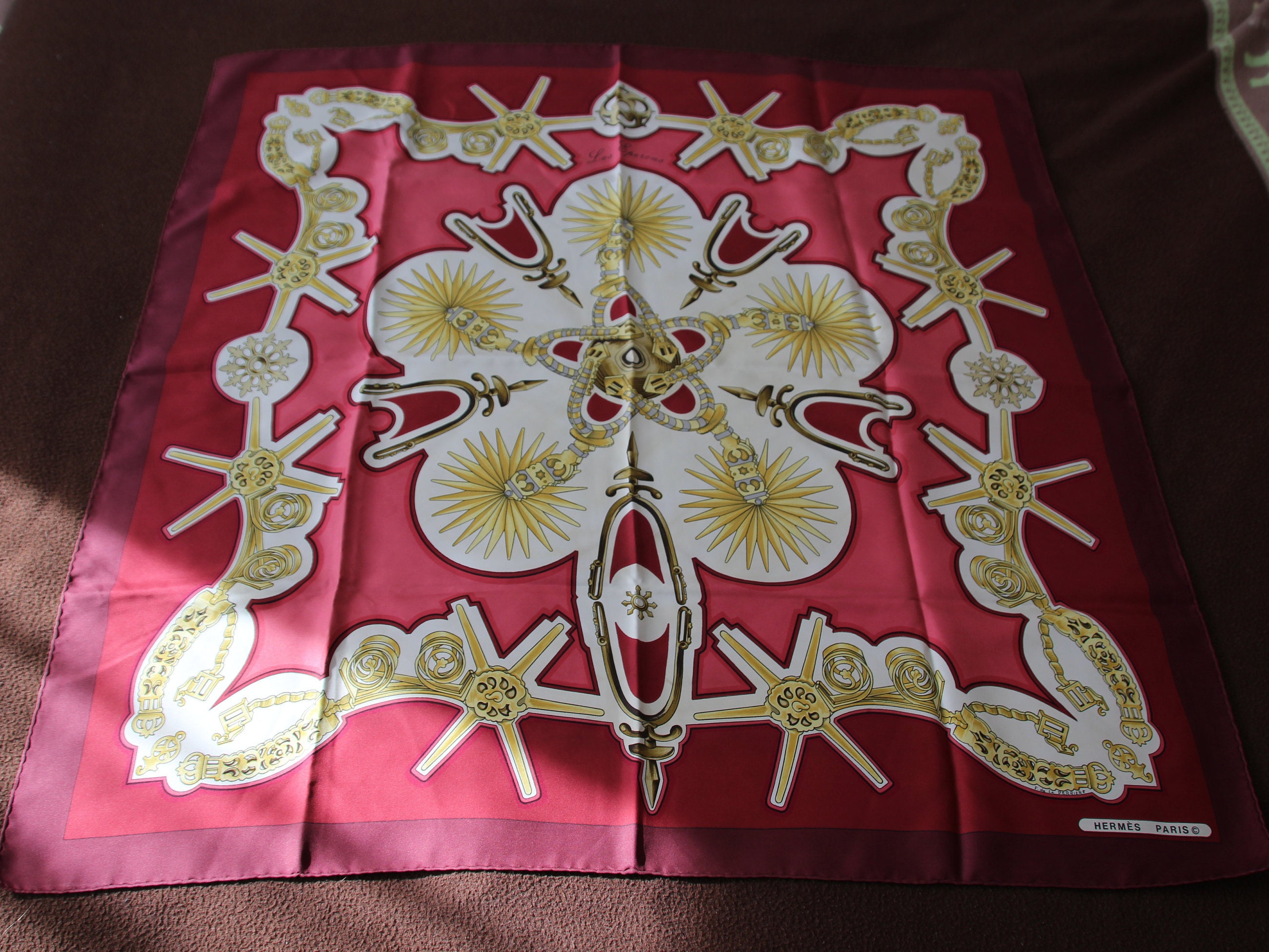 Hermes Silk Scarf Hermes Scarf Authentic Hermes Scarf Ladies | Etsy
