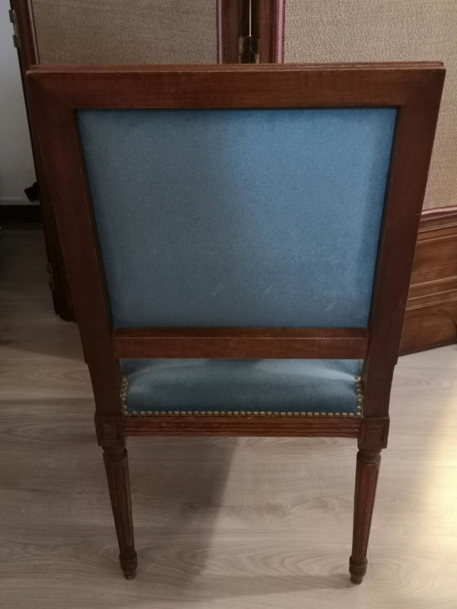 Blue Armchair Chair Lounge Accent Chair Living Room Furniture Bedroom ...