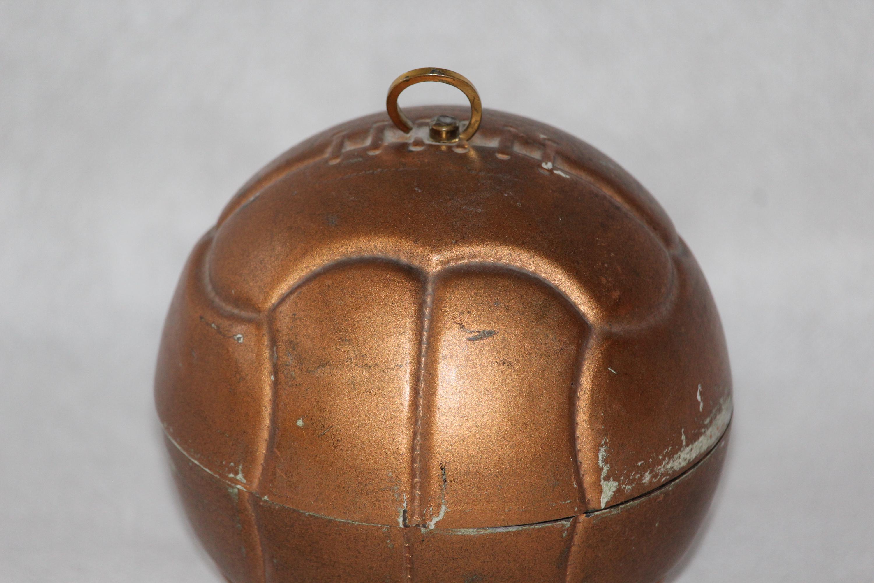 Vintage Soccer Ball Cigarette Holder Cigarette Dispenser Soccer Player ...