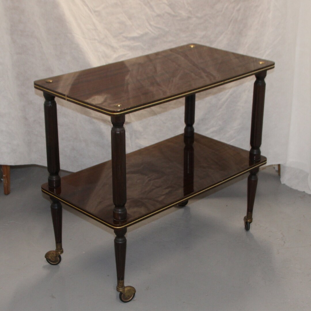 Rolling Trolley Cart Drinks Trolley Bar Coffee Table Serving Cocktail ...