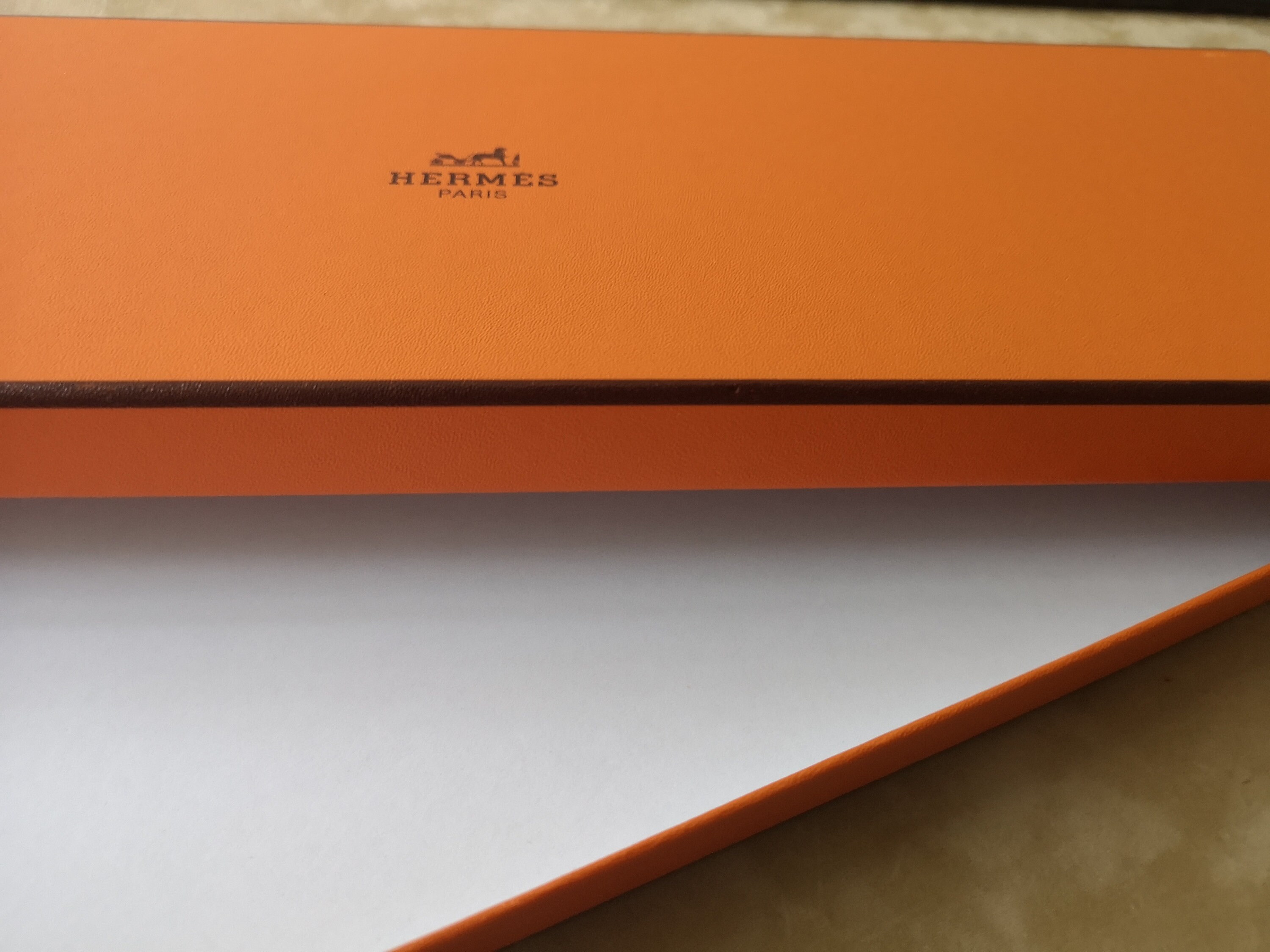 Hermes Gift Box Orange Silk Scarf Storage Tie Box Dressing Organization ...