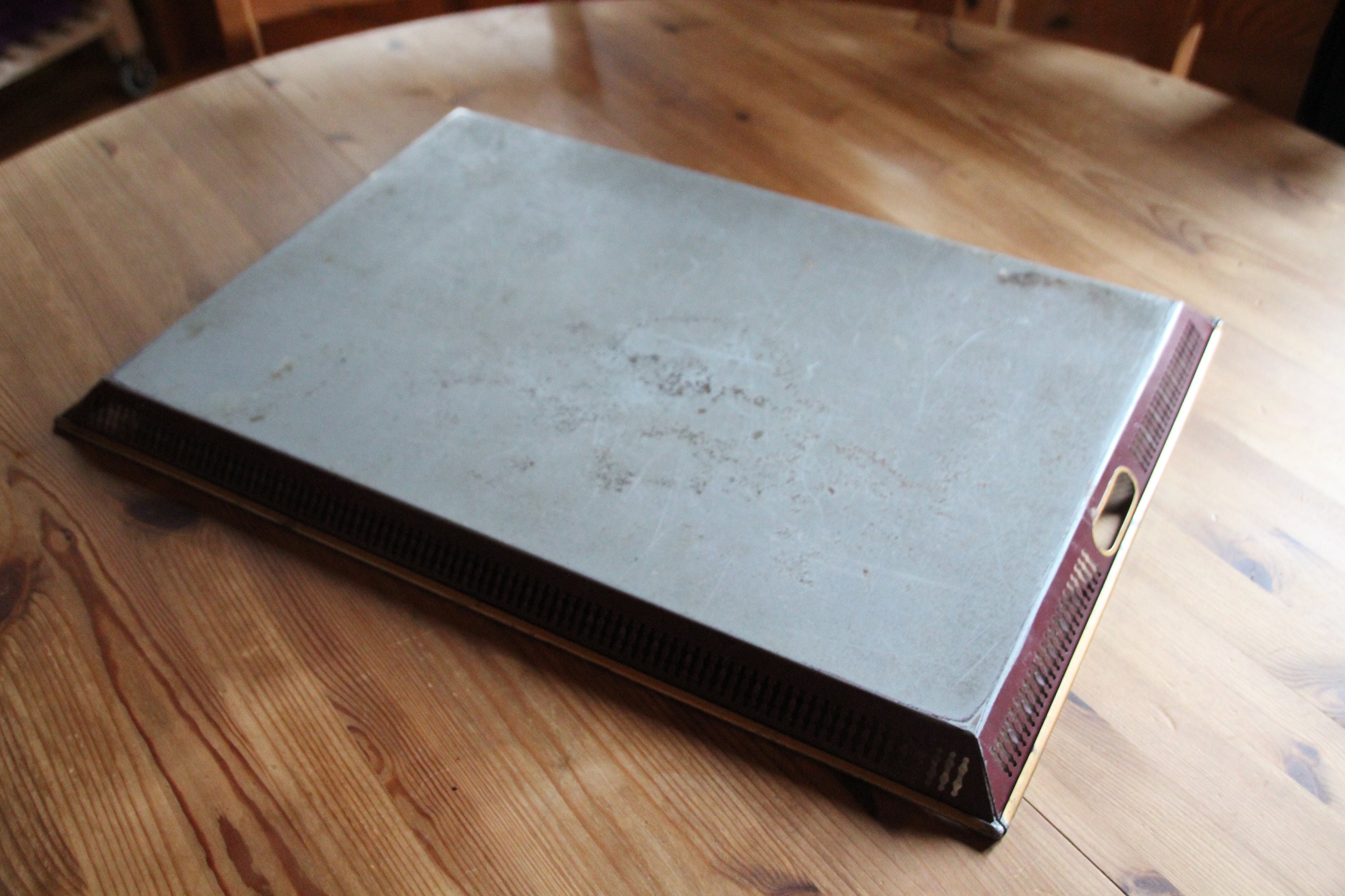 Large Metal Serving Tray With Handles French Hotel Breakfast | Etsy