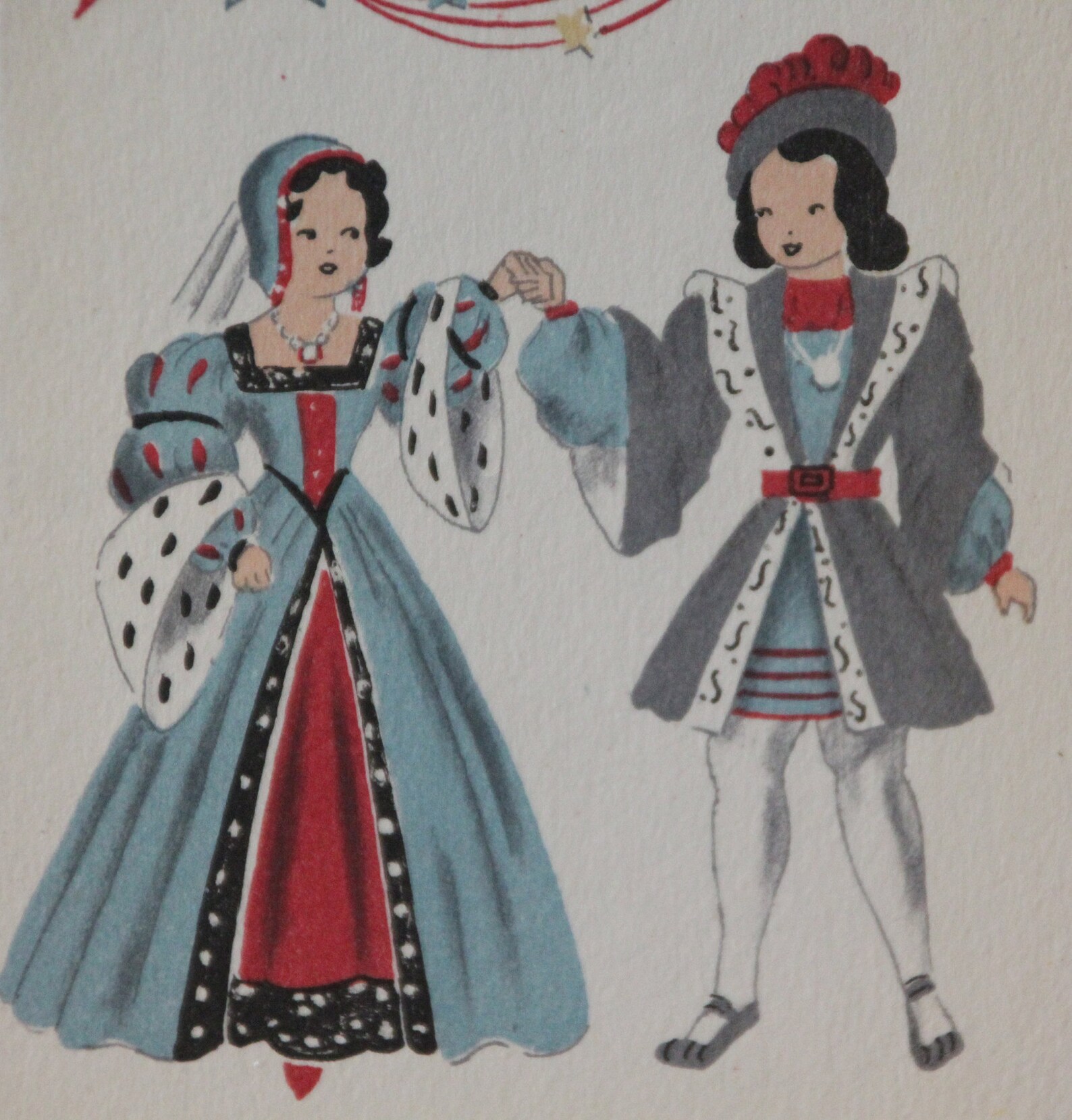 French Vintage Postcard Waltz Dance Minuet Gavotte Pavanne Ball Signed ...