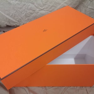 Large Collectible Authentic Hermes Orange Box Hermes Fashion ...