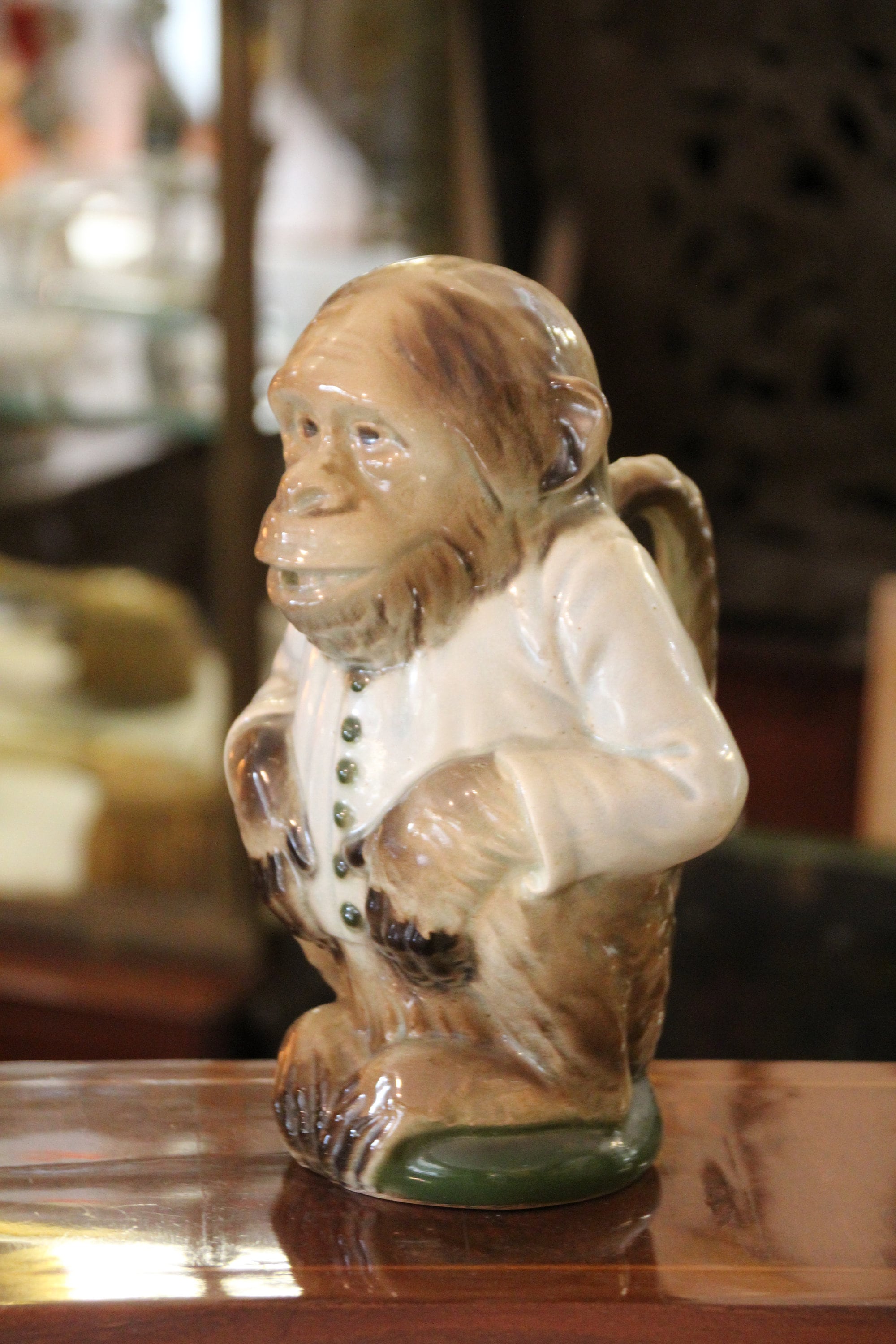 Antique Majolica Monkey Pitcher Monkey Figurine Monkey Gift - Etsy ...